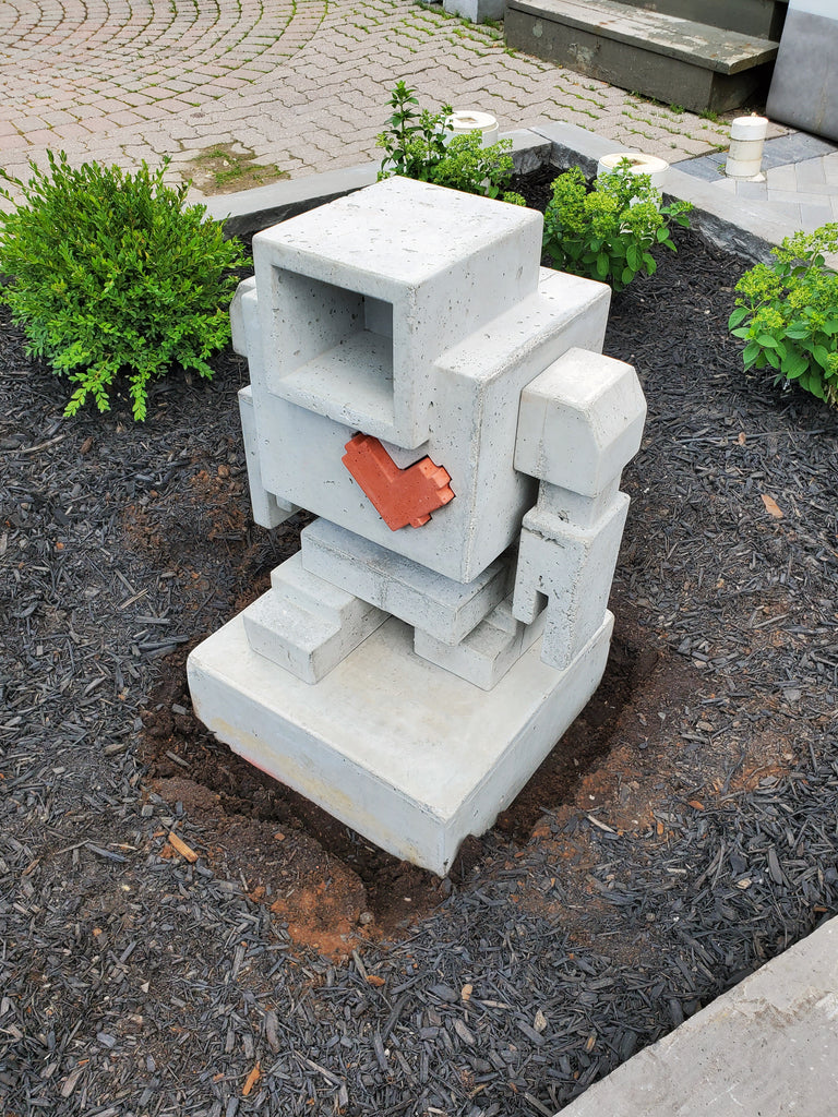 2ft Solid Concrete Lovebot - MARK II / Model 2 | Lovebot