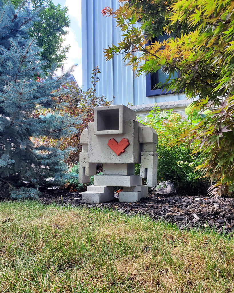 2ft Solid Concrete Lovebot - MARK II / Model 2 | Lovebot